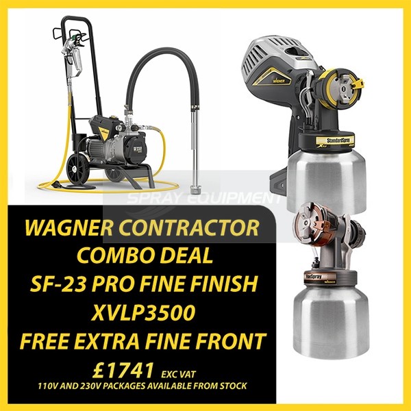 Wagner SF23 Pro + FC3500 110v Airless Sprayers Bundle