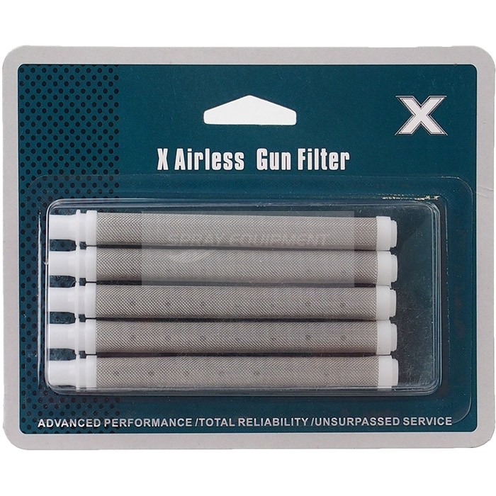 X Type Airless Pencil Filter - Push In - White - 5 Pack